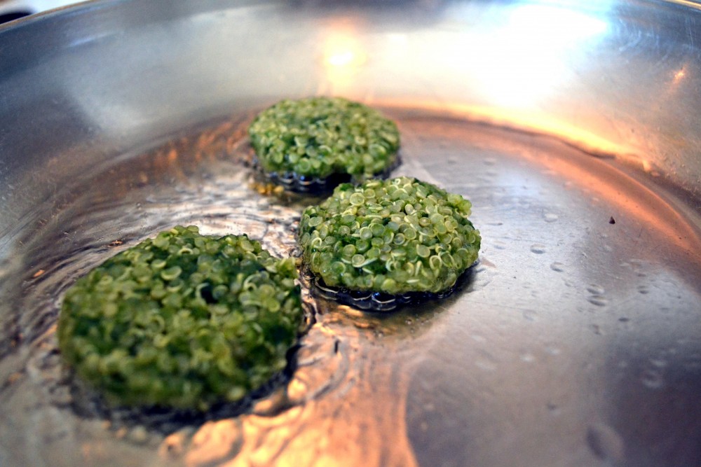 Quinoa-Kale Green “Fish” Sticks – good gruel