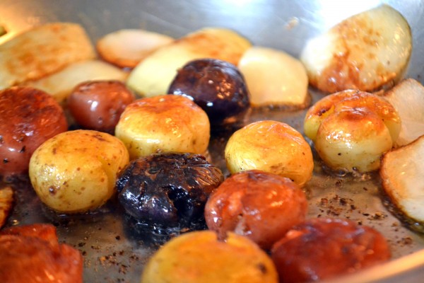 Half Smashed Mini Potatoes – good gruel